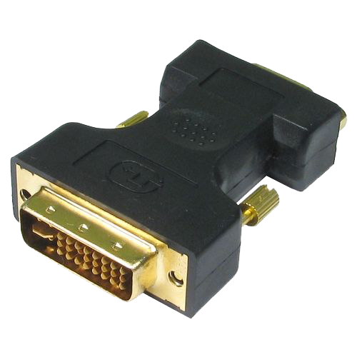FAST ASIA adapter-konverter DVI-I na VGA (m/ž) (Crni), | Gigatron