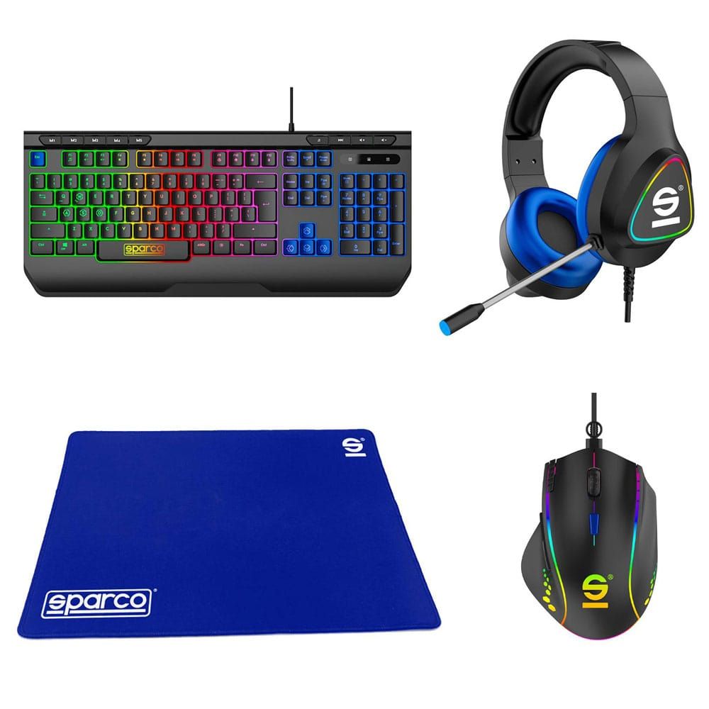 SPARCO Pole Position SPGAMEKITPRO Gejmerski komplet 4u1 | Gigatron