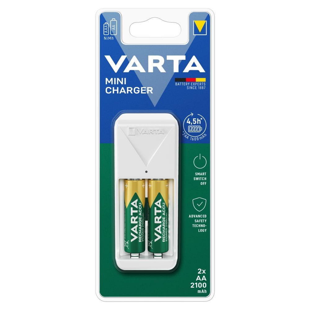 VARTA Mini Punjač baterija + 2xHR6 2100mAh Baterije | Gigatron
