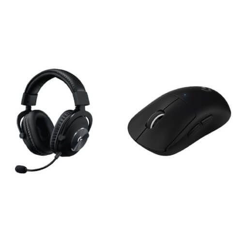 LOGITECH Pro X Superlight Black Set bežični miš i gejmerske slušalice ...