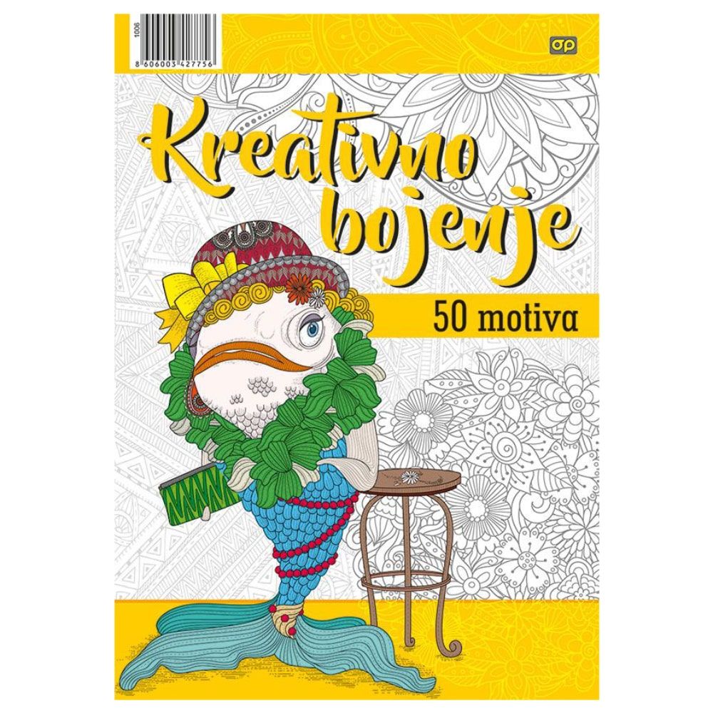 OPTIMUM Kreativno bojenje 1006 A4/50 motiva MP Bojanka | Gigatron