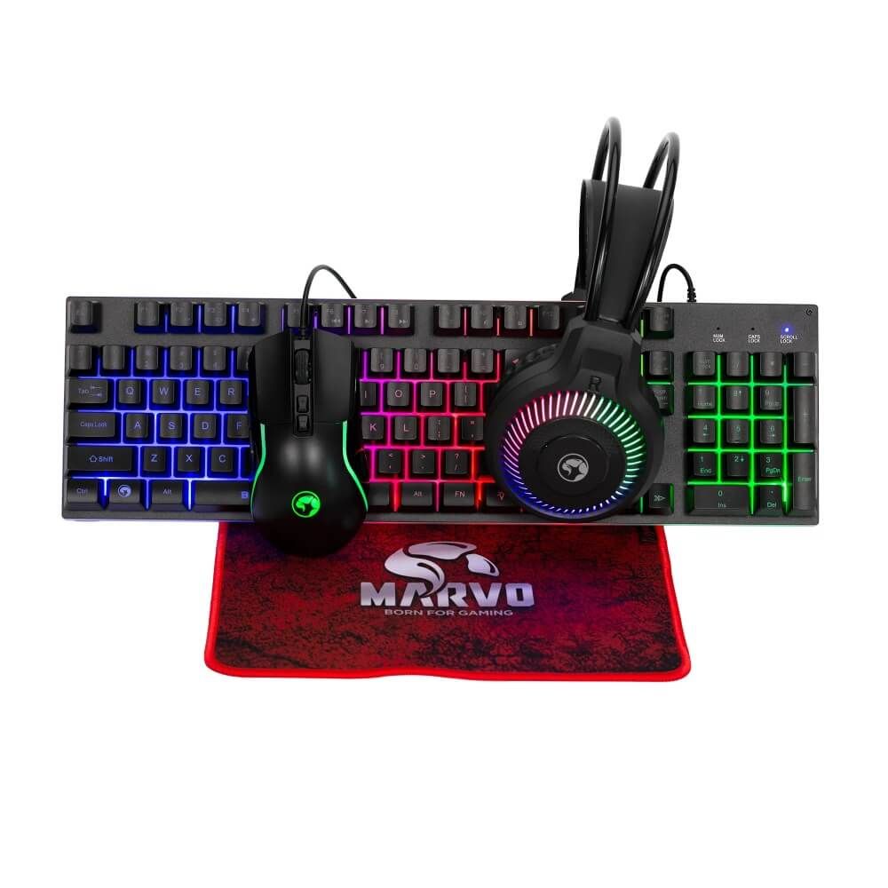 MARVO CM416 US LOOT40 4 u 1 Gejming set miš i tastatura | Gigatron